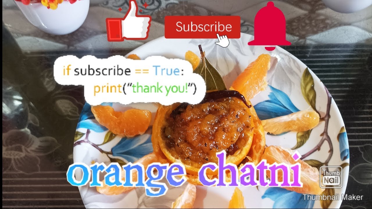 orange chatni recipe #MALAKAT'S Vlog special # - YouTube