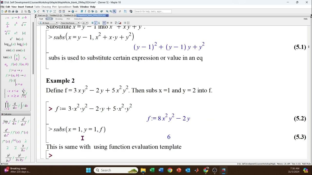 Getting Started with Maple - YouTube
