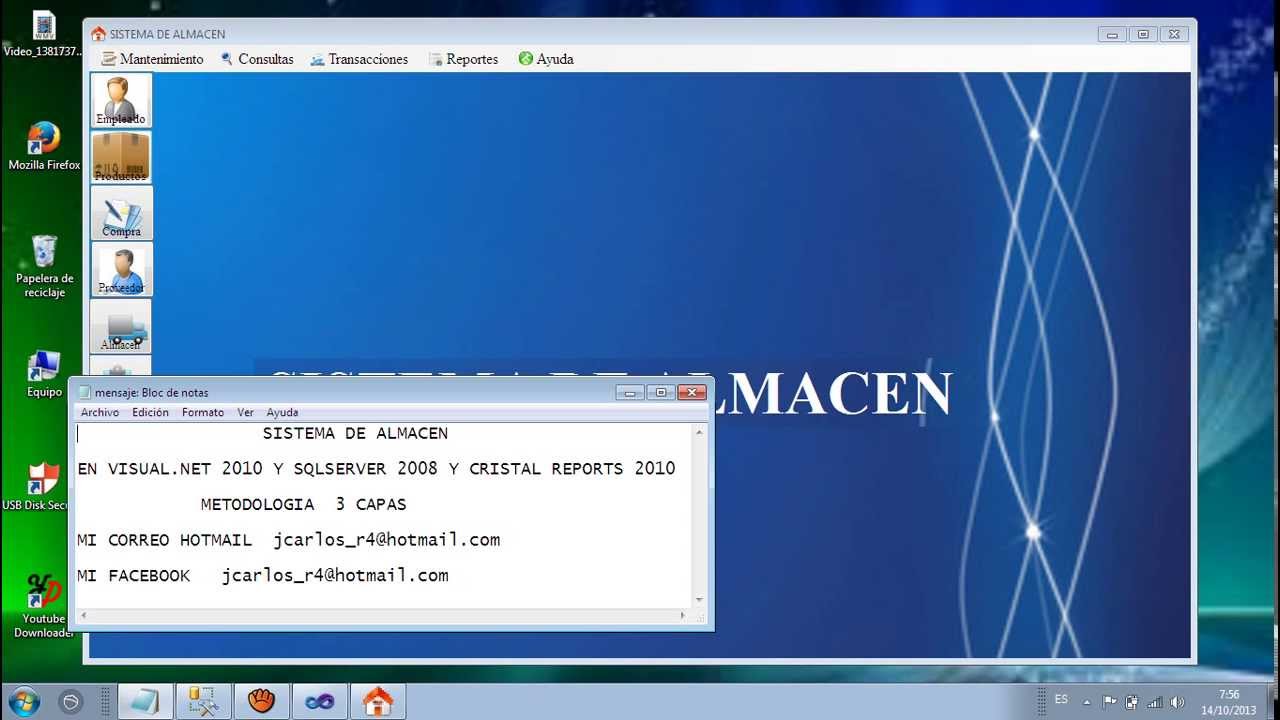 Sistema Almacen Visual Basic 2010 - YouTube