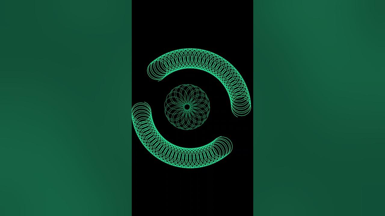 Geometrical Circle Pattern | Spirograph | Auto Change Color | #art | #algodoo | #spirograph # ...