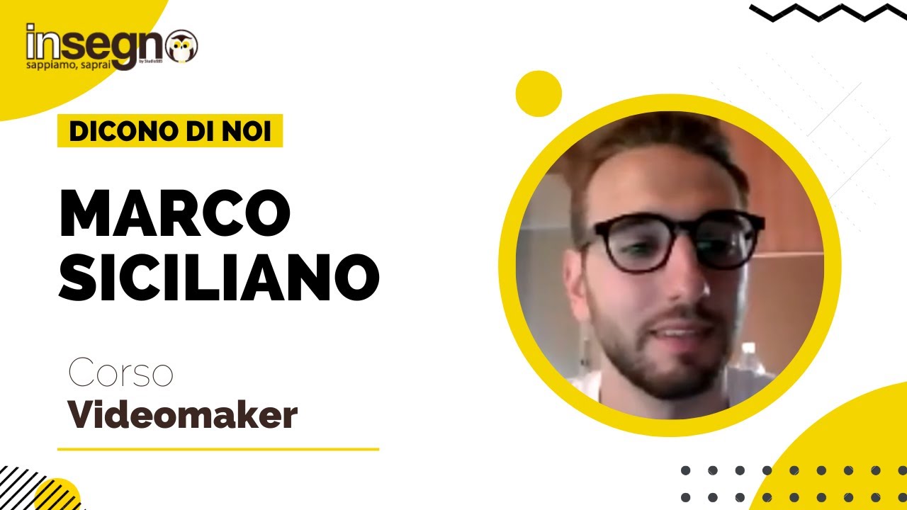 Marco Siciliano - Corso Videomaker - YouTube