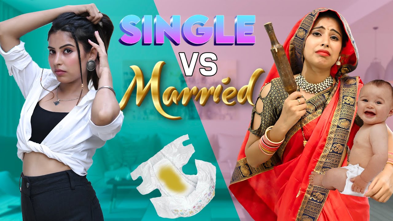 Girls Single vs Married | Before Marriage vs After Marriage | Sbabli ...