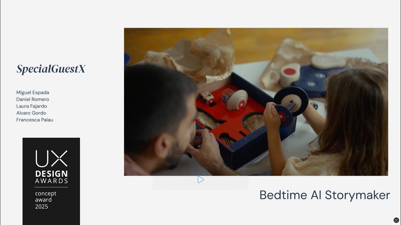 UX Design Award | Concept 2025: Bedtime AI Storymaker by SpecialGuestX / 1stAveMachine - YouTube