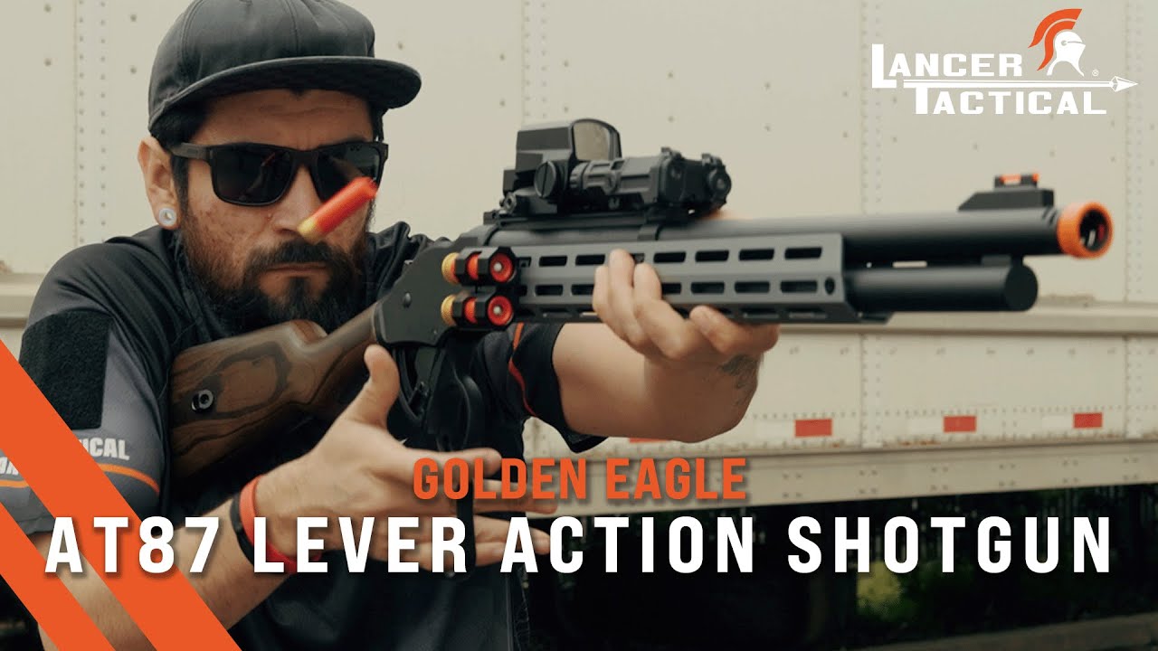 LEVER ACTION FROM THE FUTURE! - Golden Eagle AT-87 Airsoft Shotgun ...