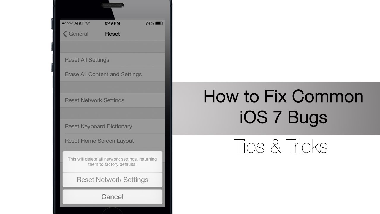 How to Fix iOS 7's Most Common issues - iPhone Hacks - YouTube