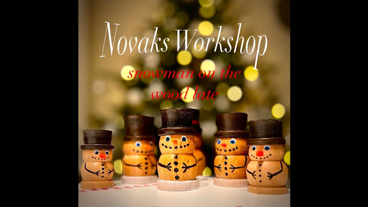 Novaks workshop woodturning / Simple snowman on the wood lathe. - YouTube