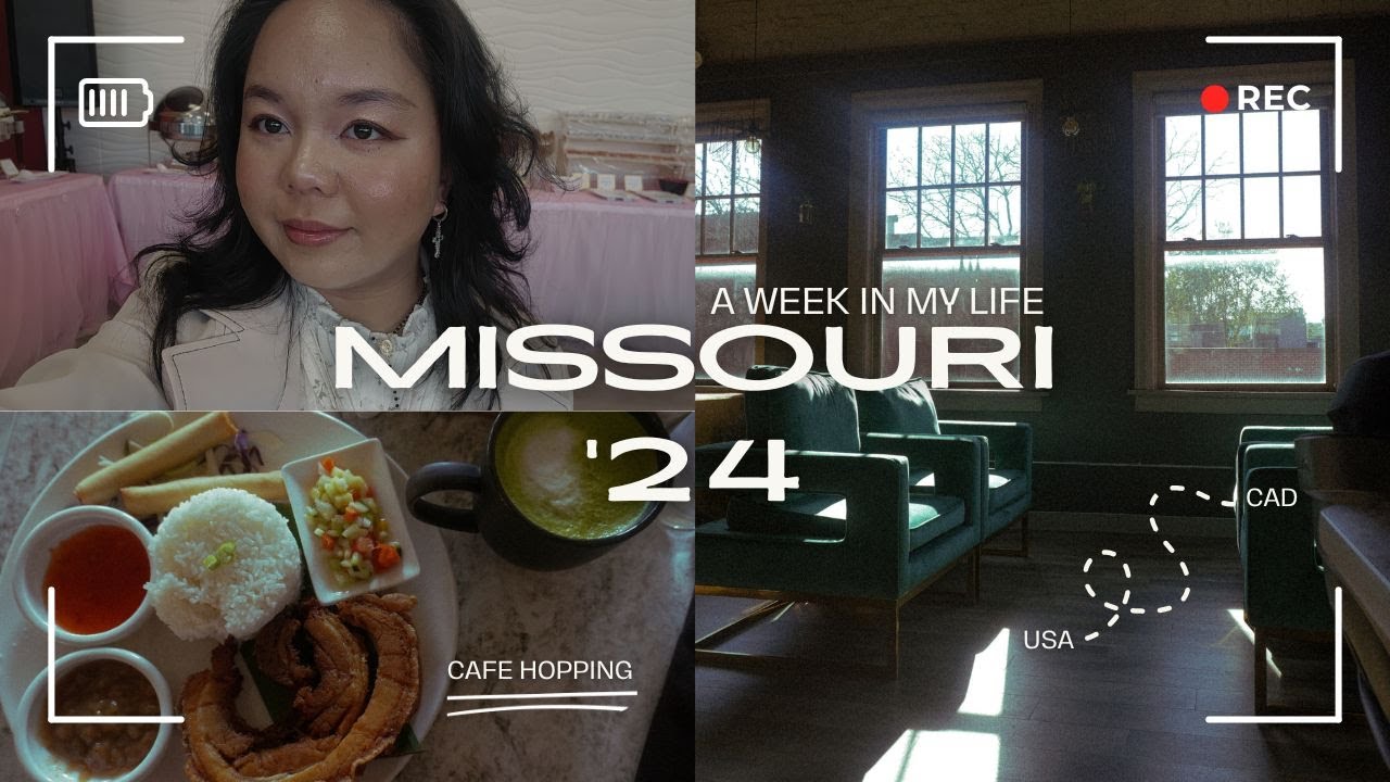 🚗usa vlog | roadtrip to missouri, cafe hopping☕, art museum + baptism ...