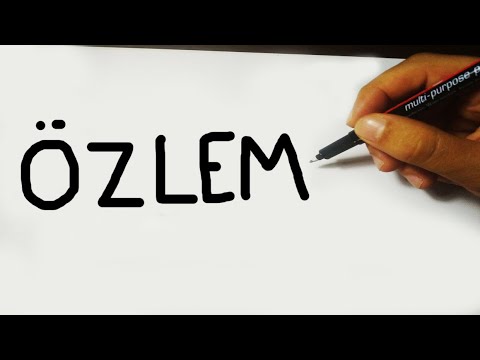 ÖZLEM İsminden Kolay Çizim Nasıl Olur ?