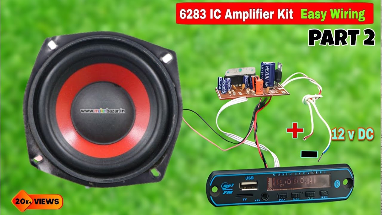 6283 ic Amplifier की Full Wairing/ 6283 ic board full wiring/ Amplifier ...