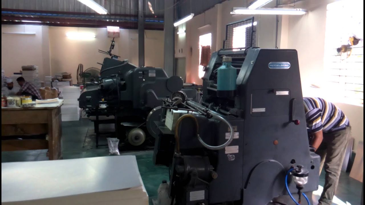PRINTING OFFSET GTO MACHINES Live - YouTube