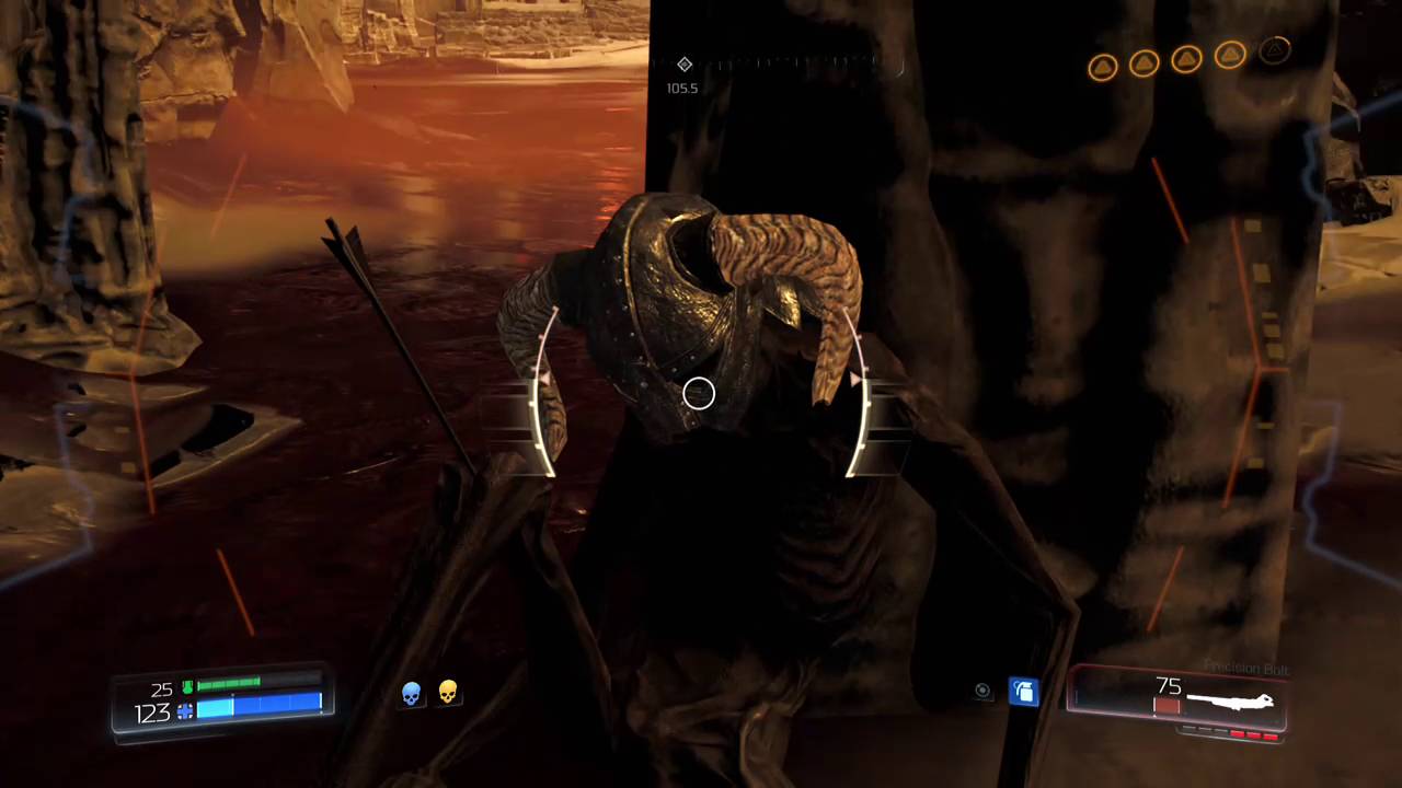 DOOM 2016 Easter Egg- Dovahkiin with arrow in the knee (Skyrim) - YouTube