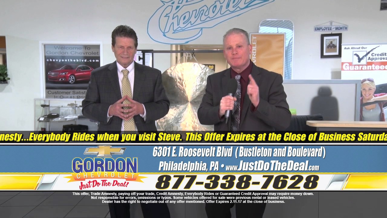 "Steve Doubles Your Down Payment Up To $5,000" Gordon Chevrolet ...