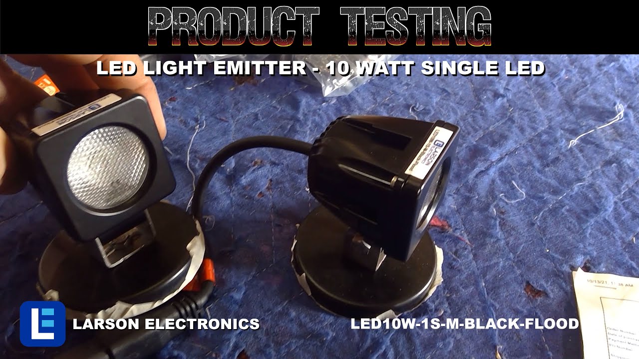 LED Light Emitter - 10 Watt Single LED - 225'L X 25'W Beam - 100lbs ...
