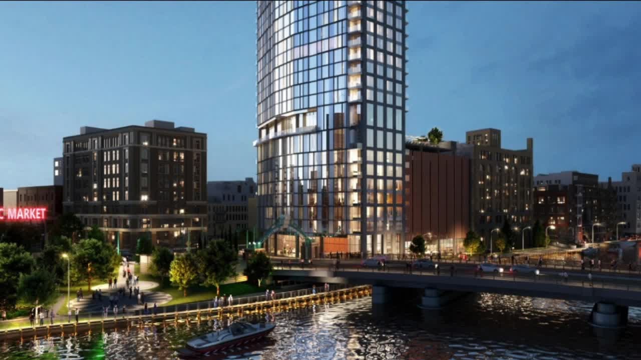 Plan for a new 32-story apartment tower in Third Ward - YouTube