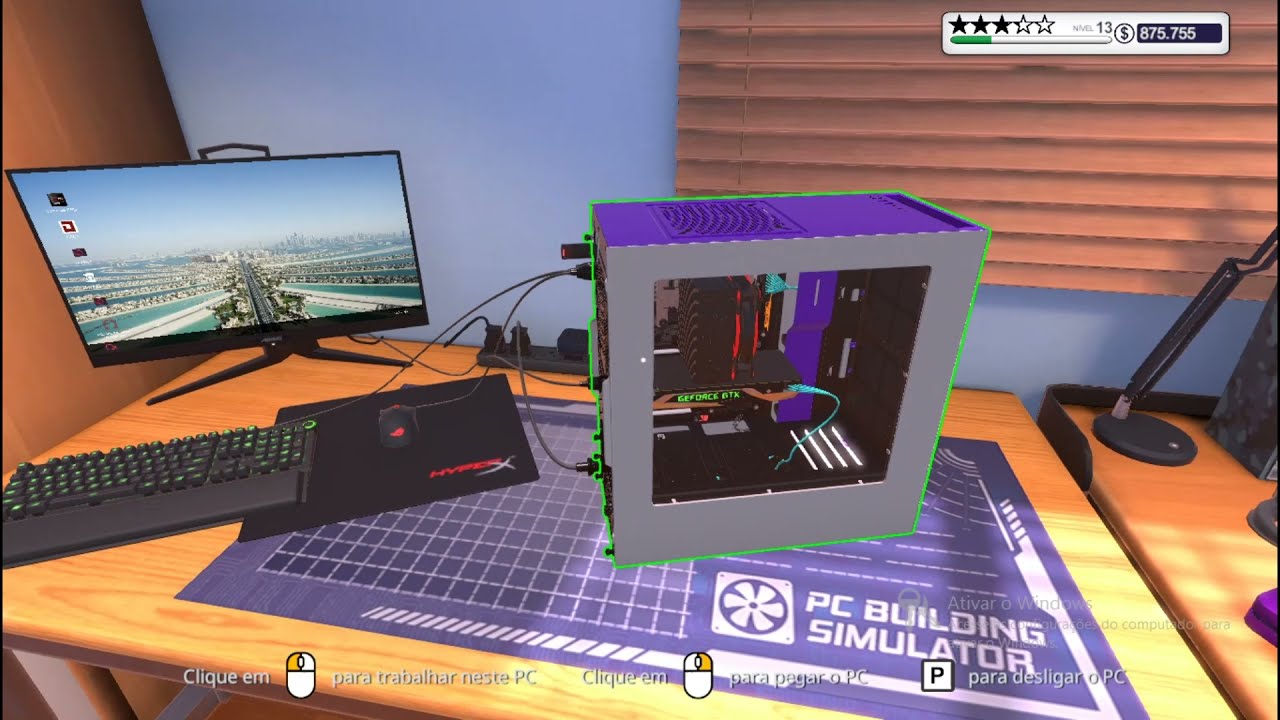 Tutorial com fazer Overclock da GPU no PC Building Simulator - YouTube