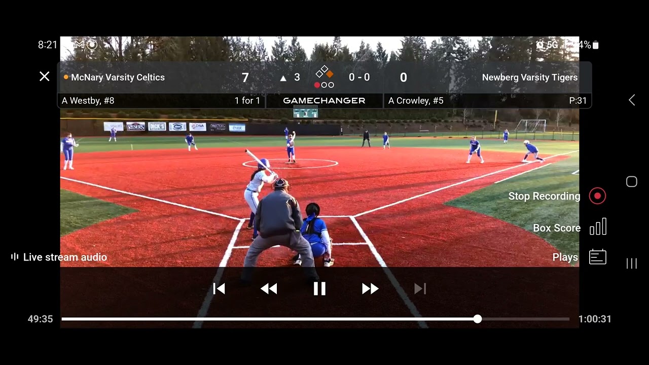 Scarlett Olivas throwdown to 2nd for out - YouTube