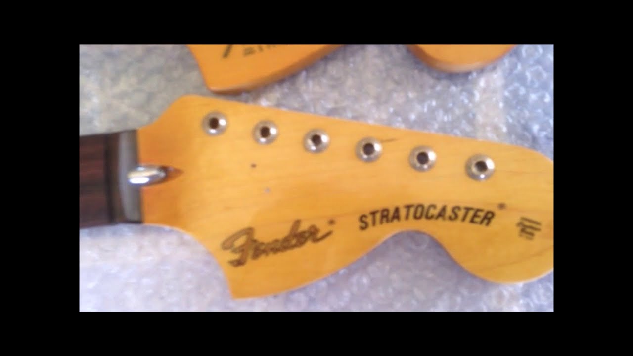 Finished Strat Necks - YouTube
