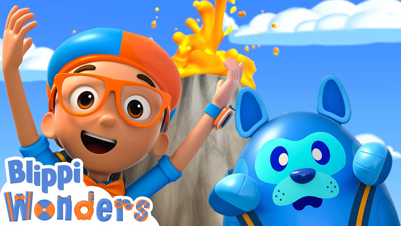 Blippi Wonders - Blippi Plays The Floor Is Lava In A Volcano ...