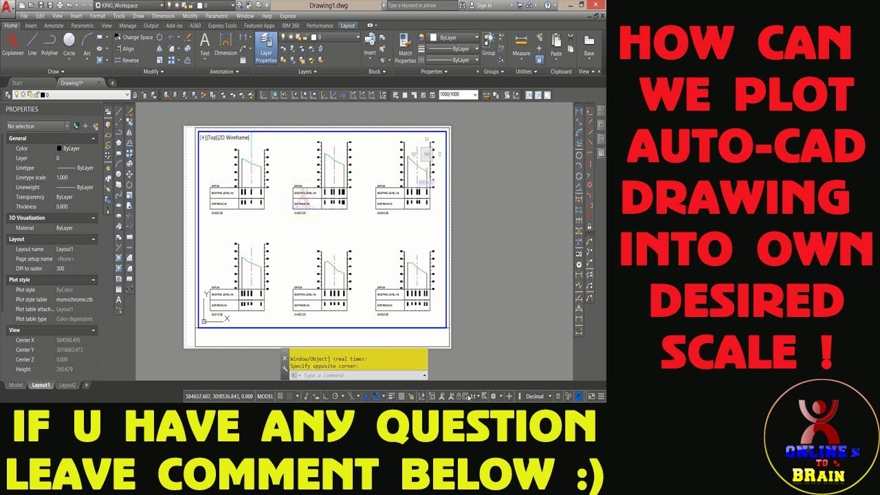 Sw DTM and Auto-CAD Finished Drawing Print-Output in desired scale ...