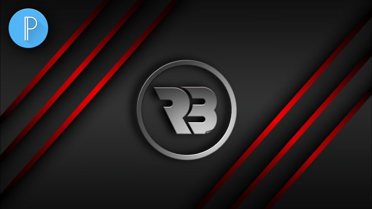 professional logo design in Pixellab|RB name logo kaise banaye|logo ...