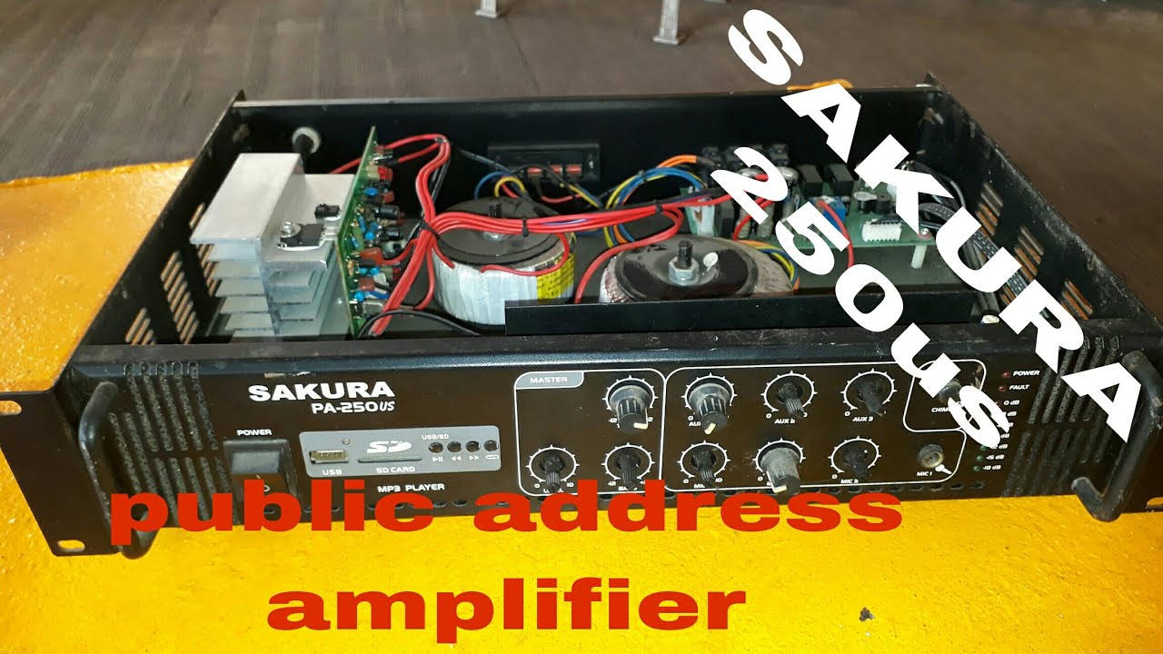 SAKURA PA-250us public address amplifier review. @EssentialfixSimplelif ...