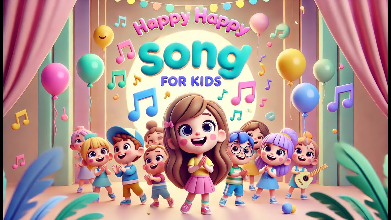 Happy happy Song for kids | If you happy and you know it | Clap, Dance ...