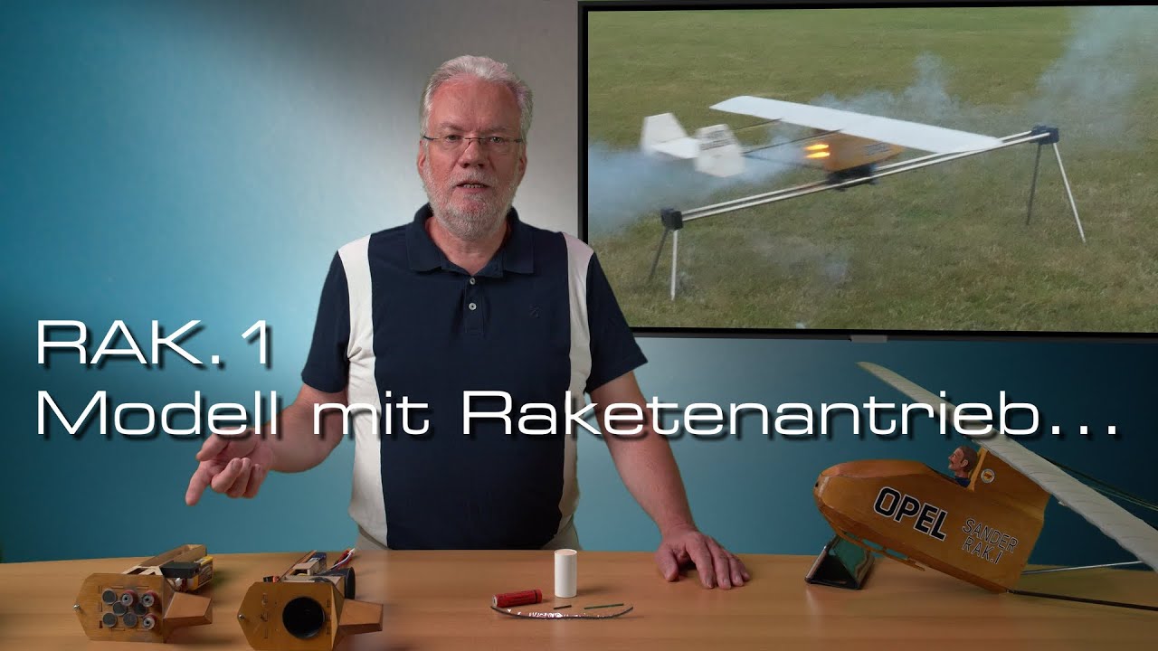 Opel-Sander RAK.1 ein Modell mit Raketenantrieb... - YouTube
