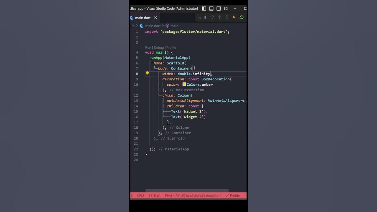 Flutter Column Width Tips Flutter Shorts Shorts Youtube