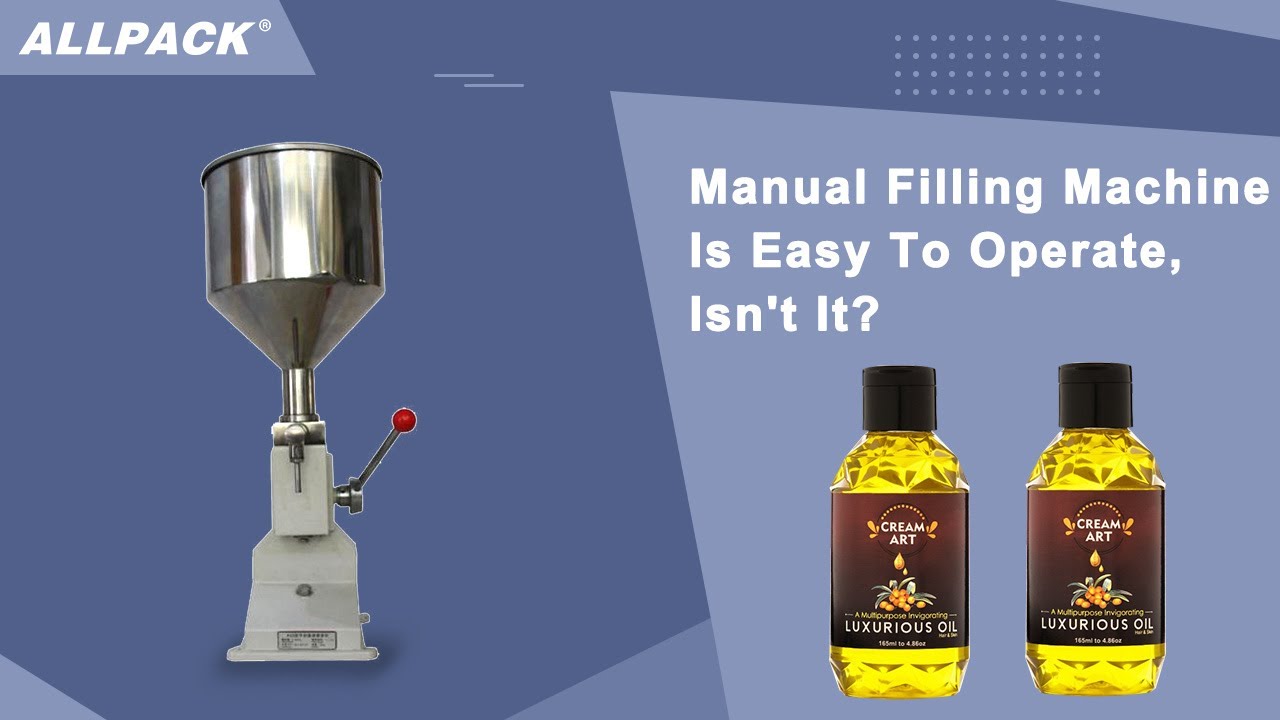 Manual Filling Machine Is Easy To Operate,Isn't It? - YouTube