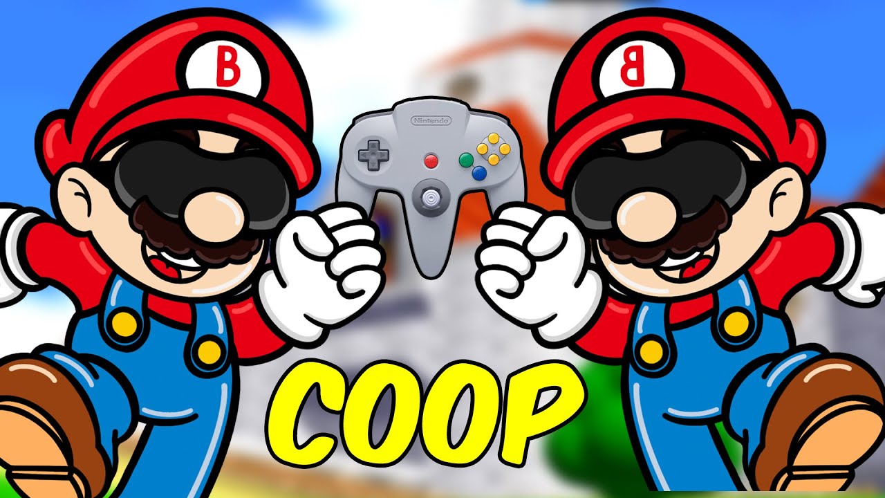 Blindfolded SM64 - 2 Player 1 Controller w/ Johannes ! - YouTube