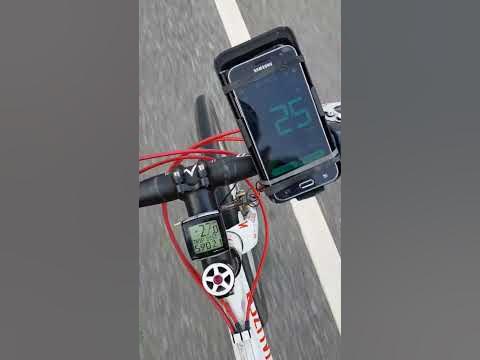 Настоящая скорость велосипеда по GPS и спидометру - YouTube