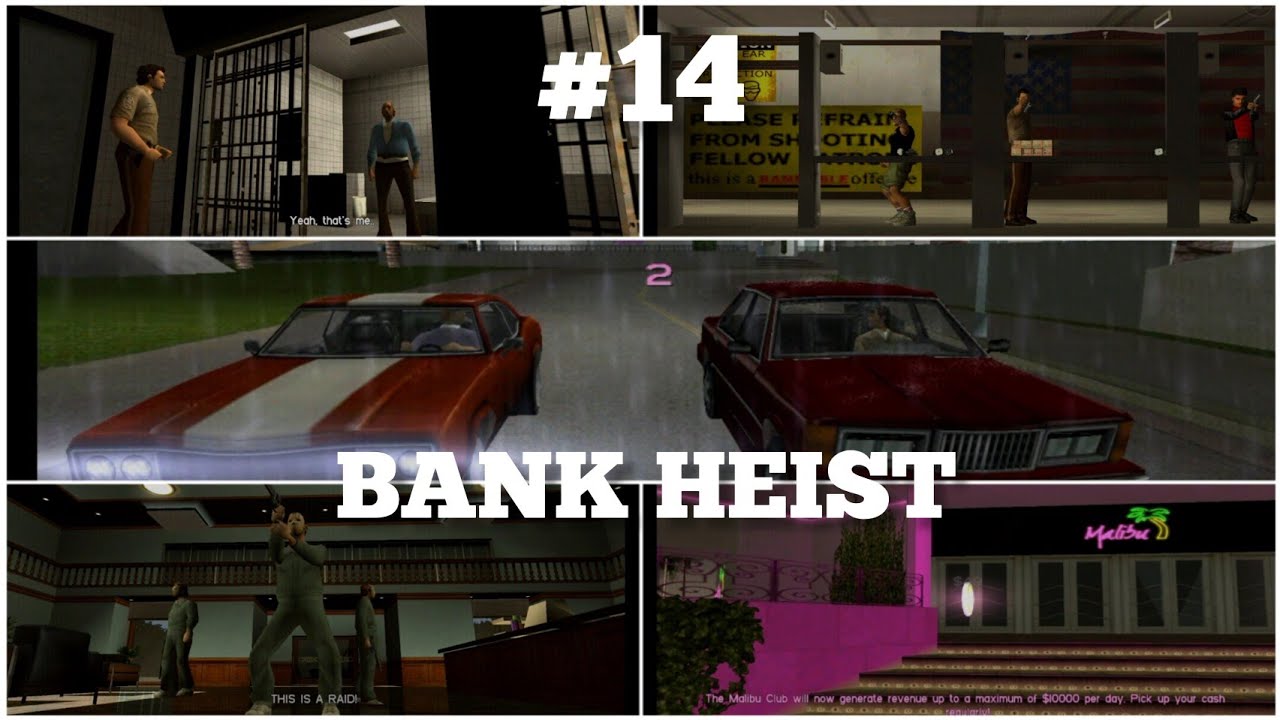 BANK HEIST GTA VICE CITY #14 - YouTube