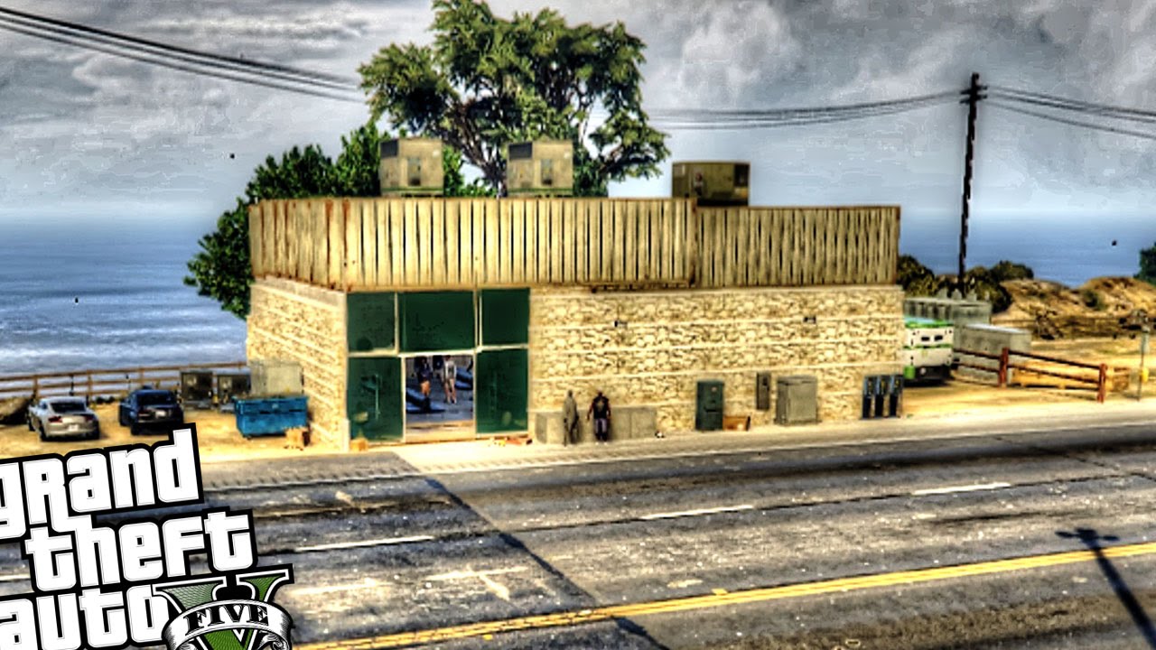 Custom Bank at Paleto Bay - GTA 5 PC MOD - YouTube