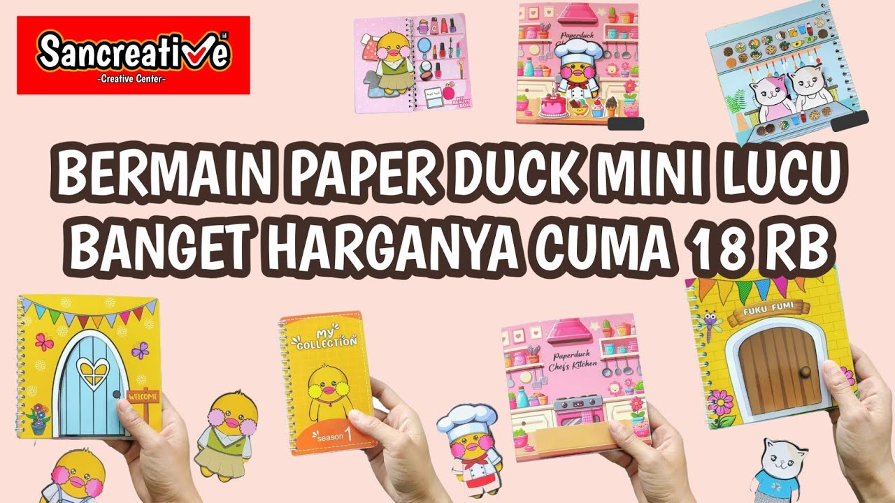 Mainan Lucu Paper Duck Mini Murah Cuma 18 Ribuan - YouTube