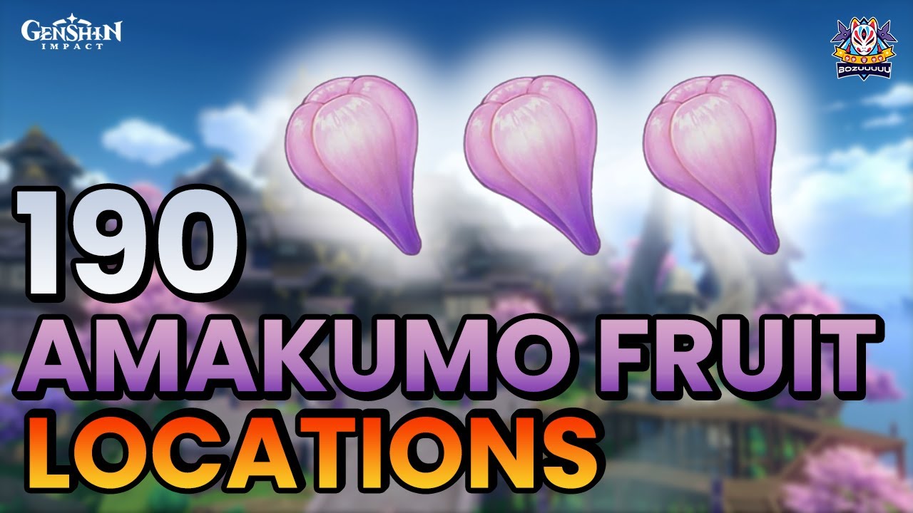 Semua Lokasi Amakumo Fruit | Inazuma | Rute Farming | 【Genshin Impact ...