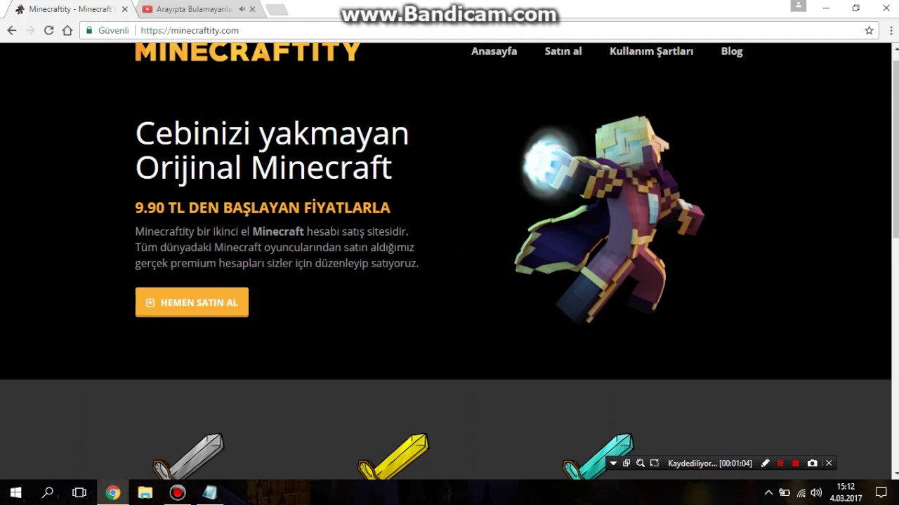 Paralı Minecraft Premium almak - YouTube