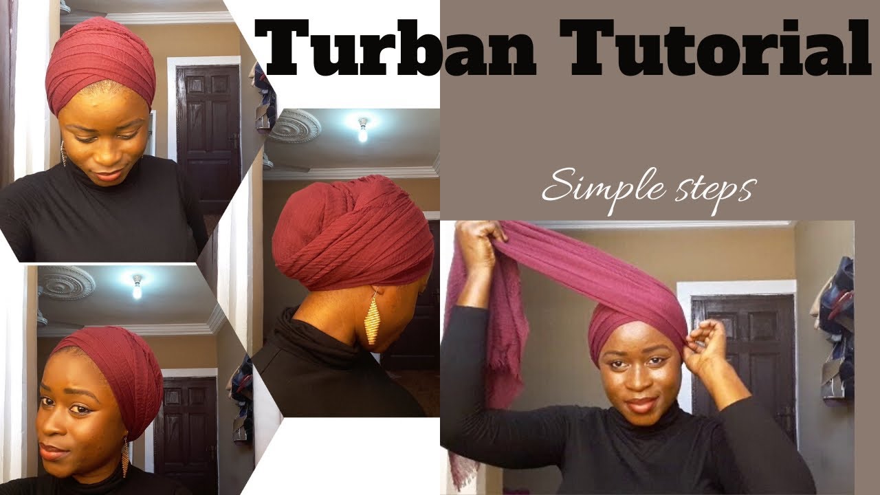My Everyday Simple Turban Tutorial - YouTube