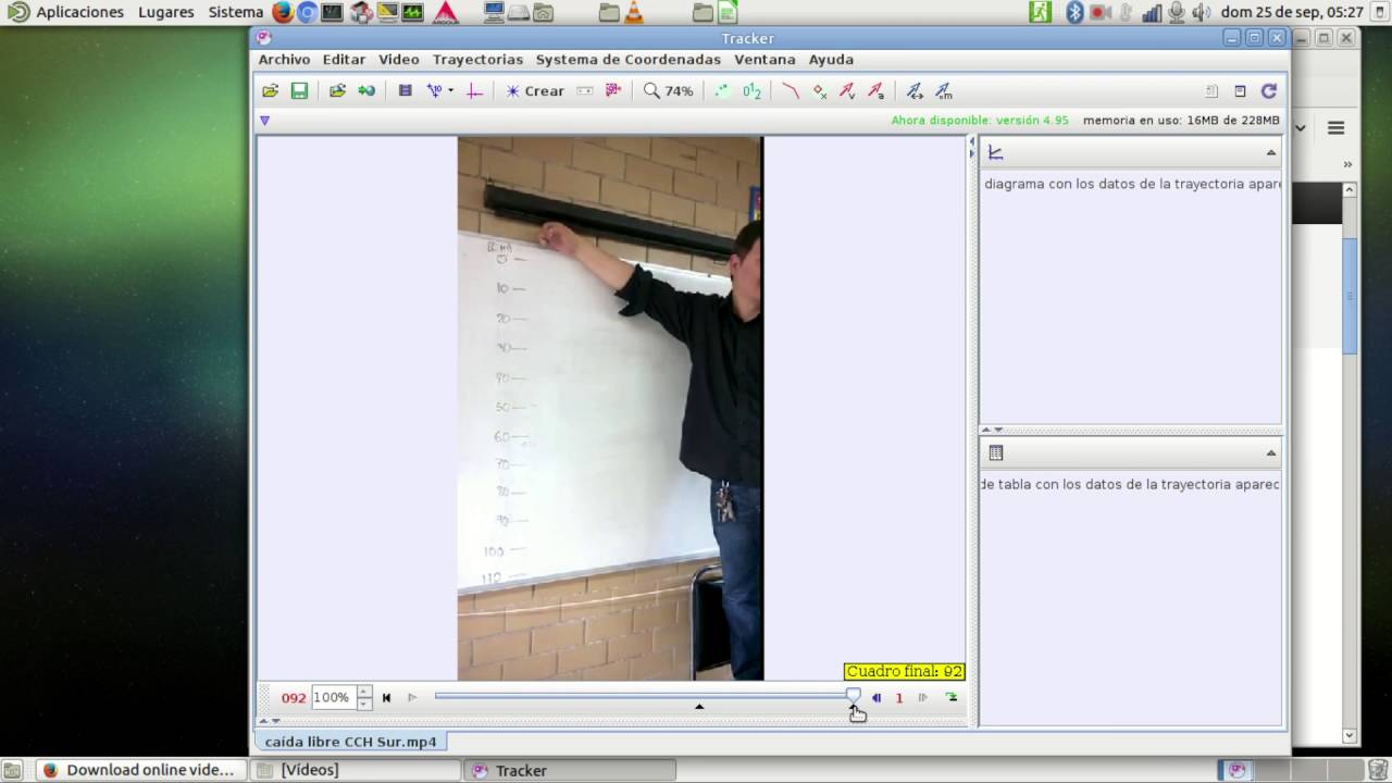 Tutorial Tracker caída libre: Importar video a Tracker. 2a parte de 4 - YouTube