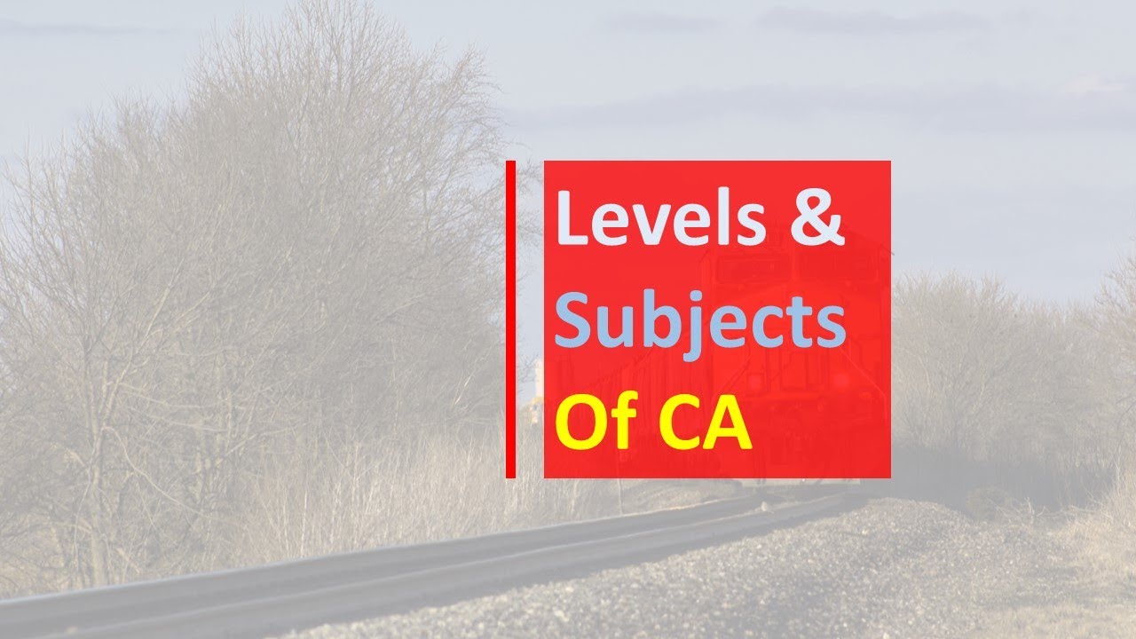 Levels and Subjects of CA (ICAB) - YouTube