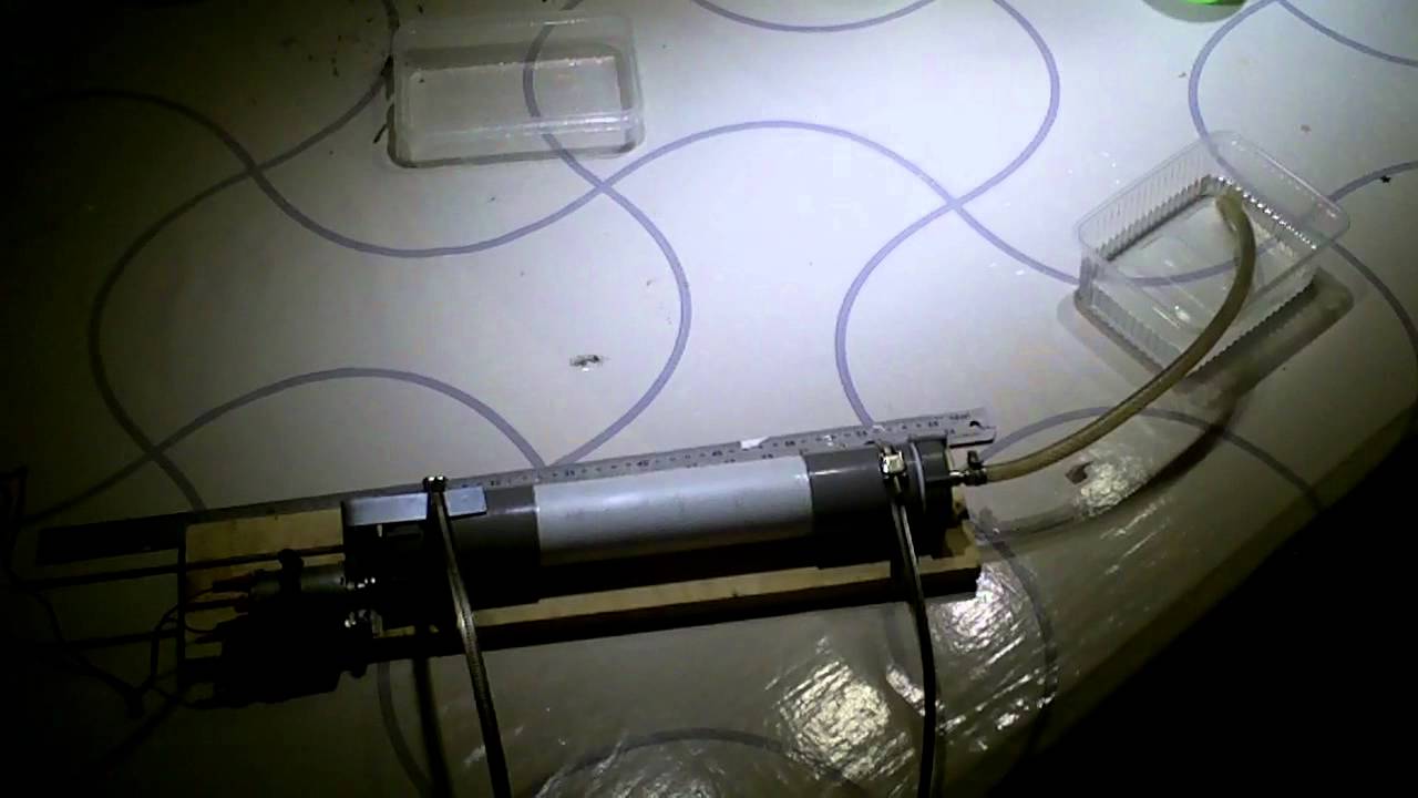 Rc submarine ballast tank prototype - YouTube