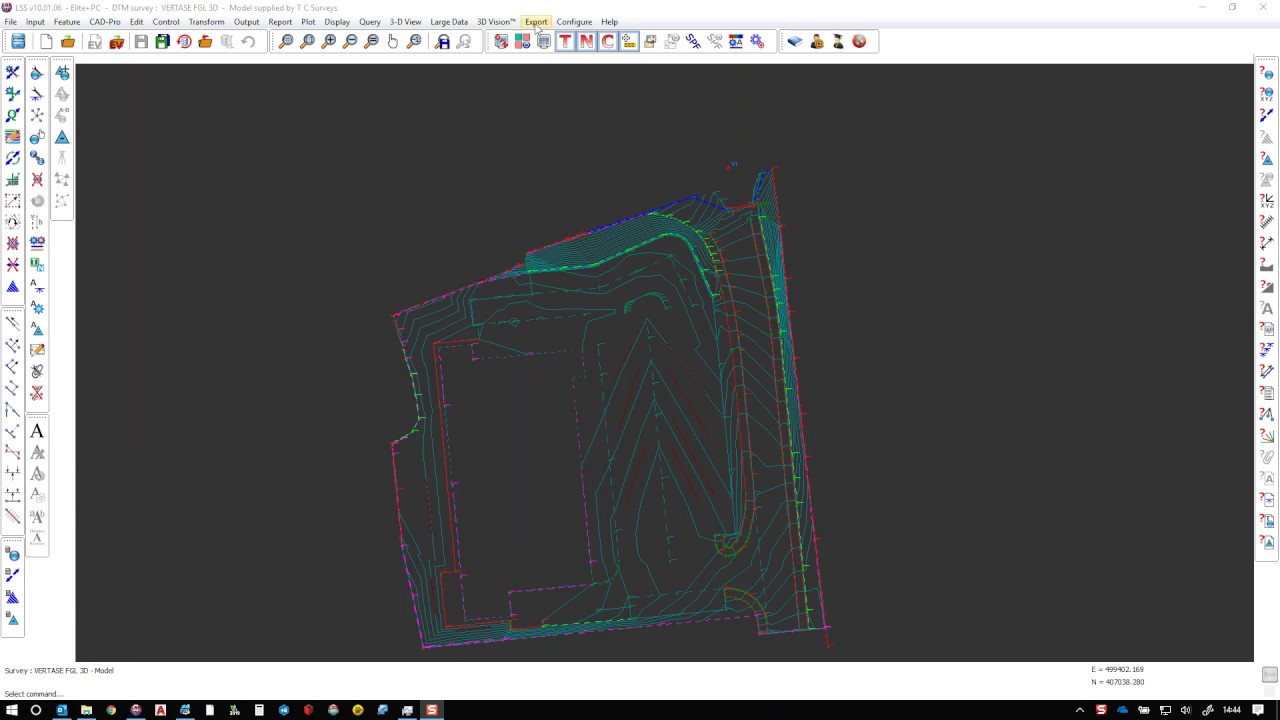 Topcon 3DMC file from LSS - YouTube