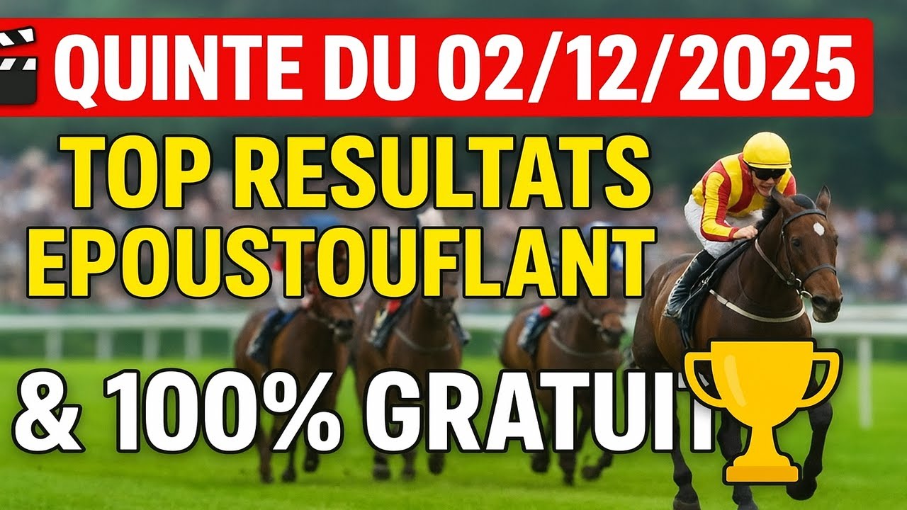 QUINTE DU 02/12/2025 🎬 TOP RESULTATS EPOUSTOUFLANT & 100% GRATUIT 🏆 ...