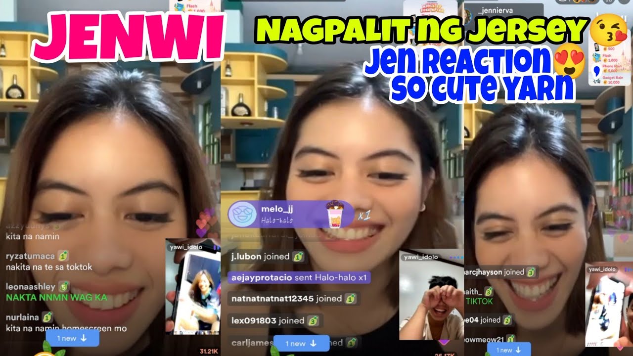PART2! JENWI NAGPALIT NG JERSEY (JEN REACTION 😍) JENNIFER NIERVA & YAWI ...
