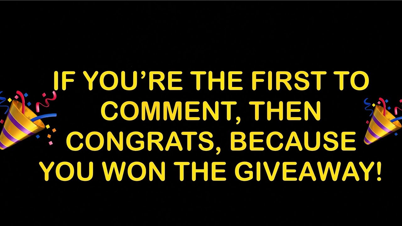 FIRST COMMENT WINS GIVEAWAY!!! - YouTube