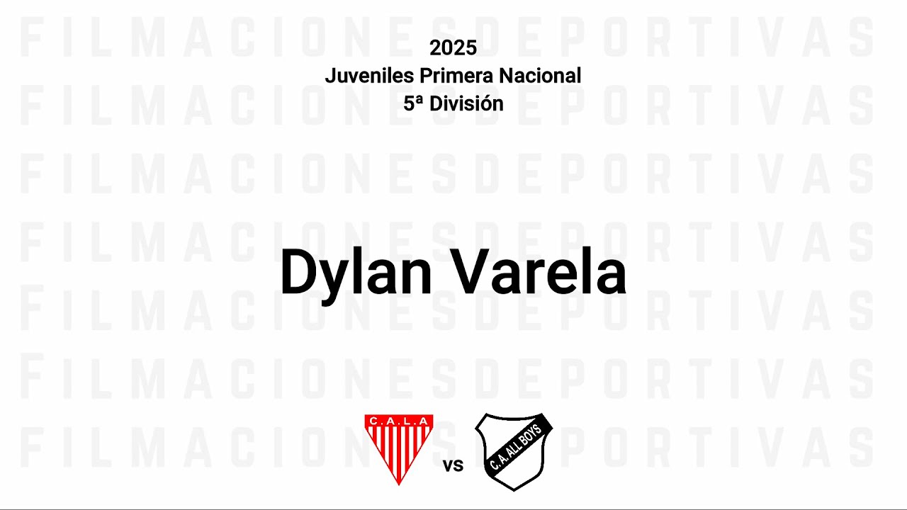 #5 Dylan Varela vs All Boys - YouTube