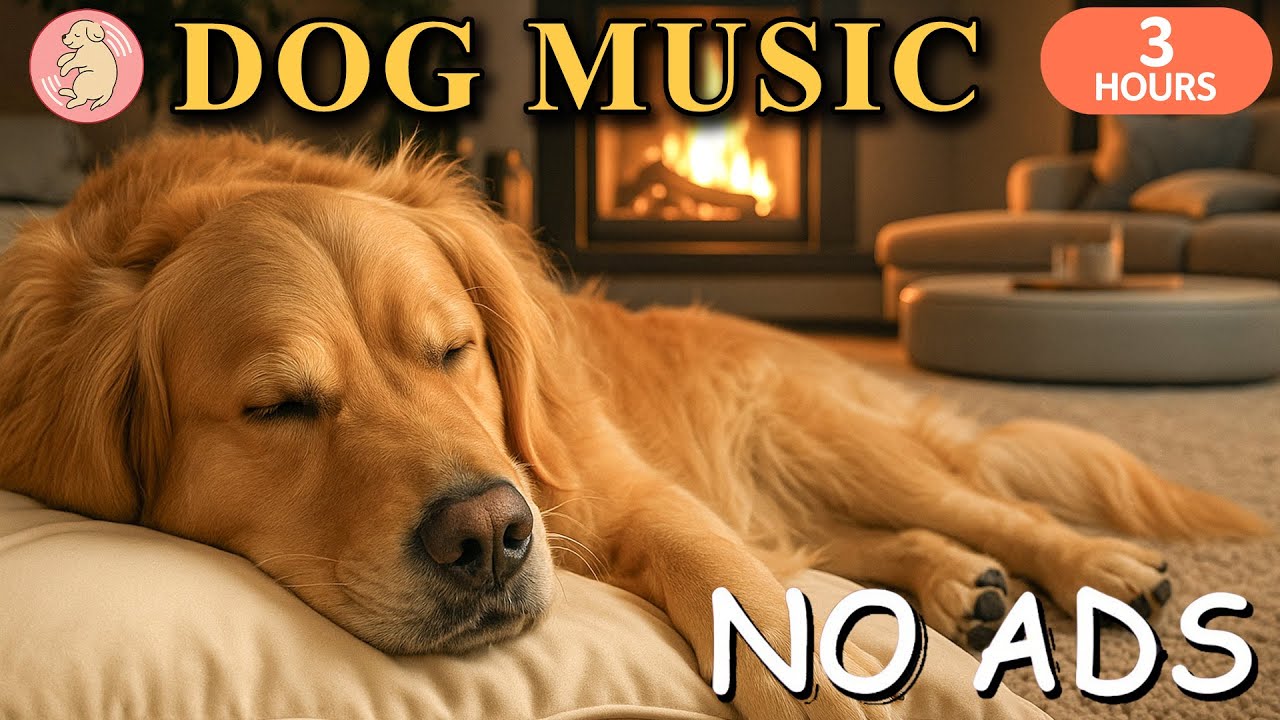 3 Hours of Calming Dog Music💖Music to Help Dogs Sleep Well🎵Soft Music ...