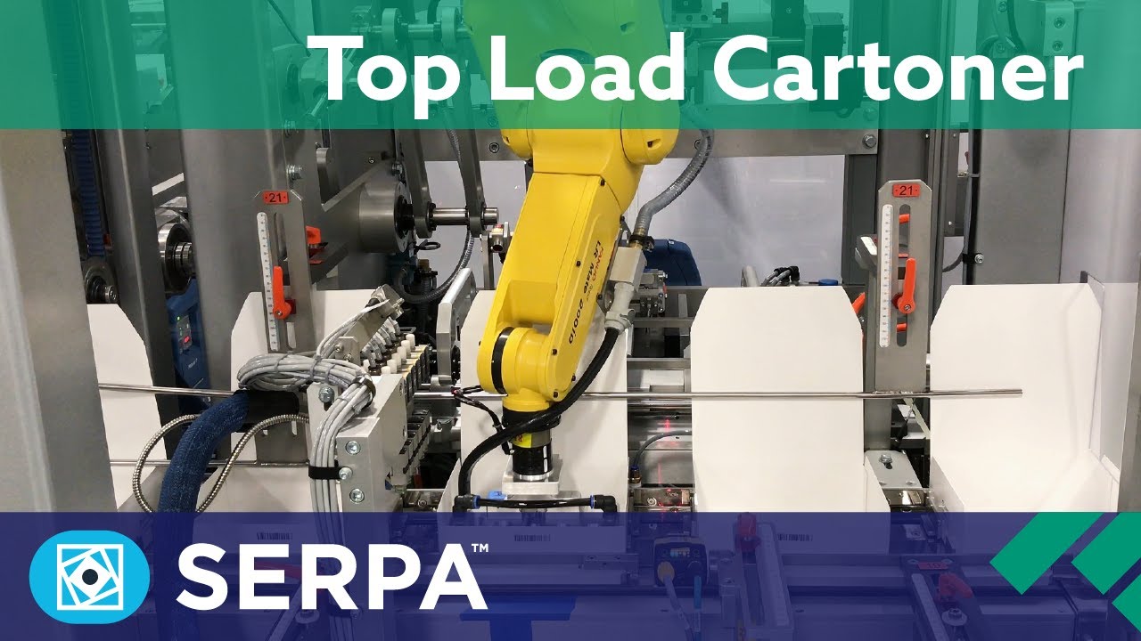 FG1 Top Load Cartoner forming pharmaceutical cartons with partitions ...