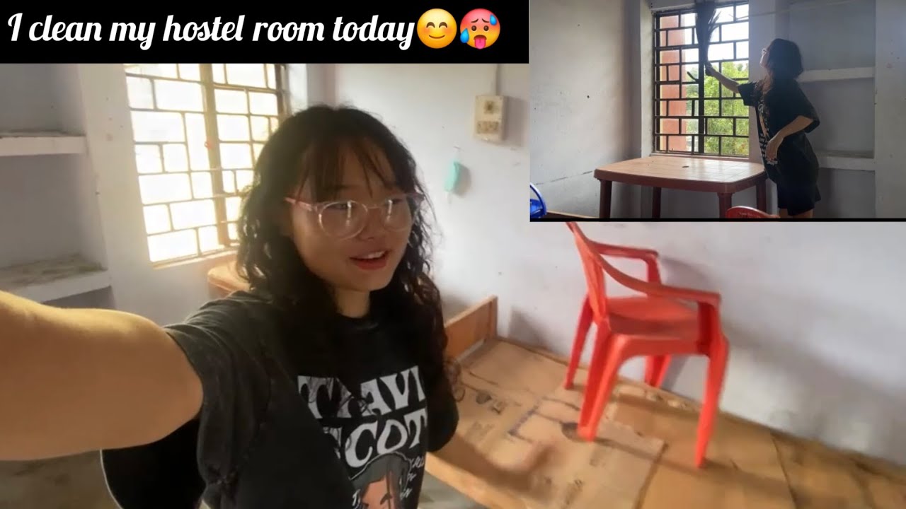 Cleaning my hostel room 🥵//jnc girls hostel pasighat//hostel vlogs ...