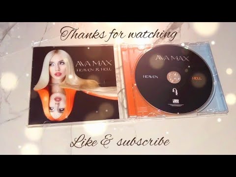 Ava Max-Heaven & hell cd unboxing - YouTube