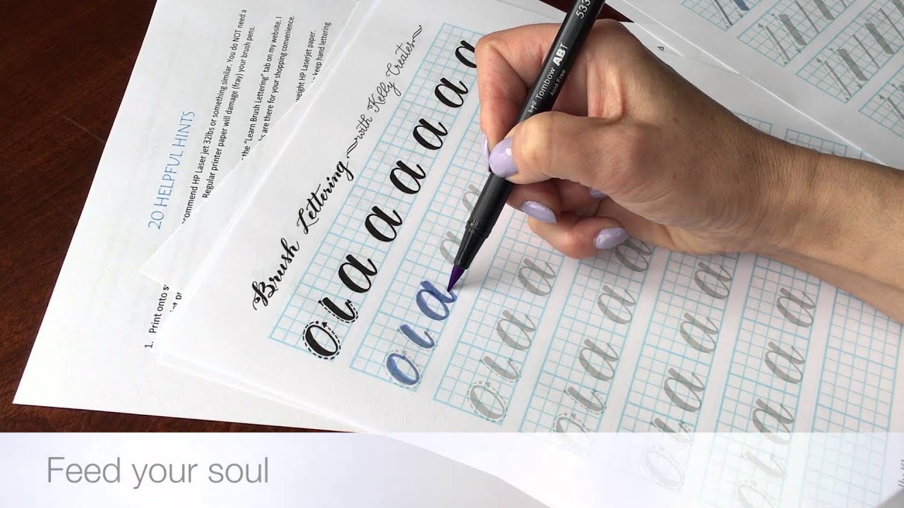 Learn Brush Lettering YouTube Learn Brush Lettering YouTube